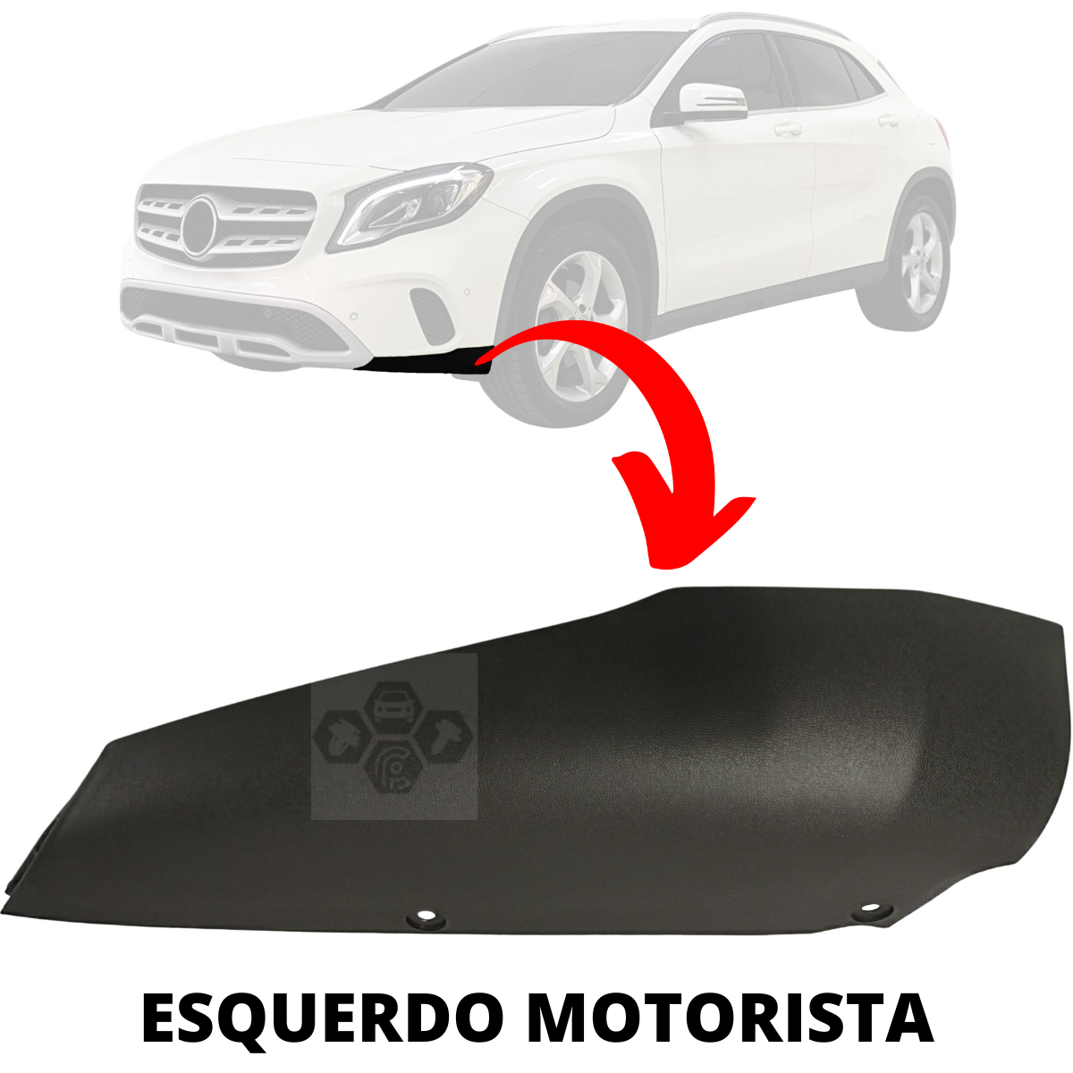 Moldura Parachoque Dianteiro Para Mercedes Benz Gla 200 2016/2017 - LE ...