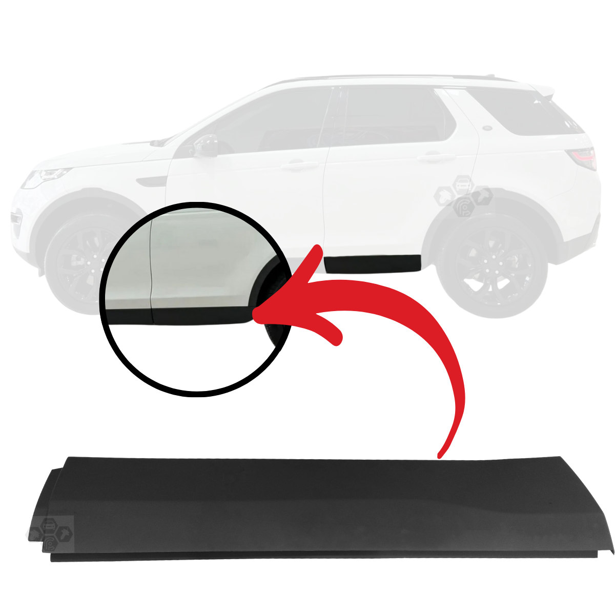 Moldura Friso Spoiler Aplique Porta Lateral Direita Discovery Sport ...