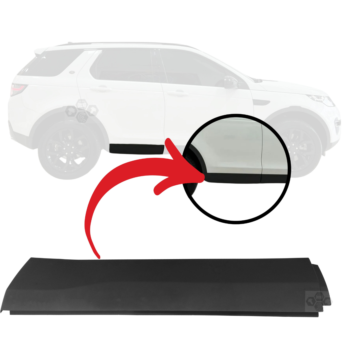 Moldura Friso Spoiler Aplique Porta Lateral Direita Discovery Sport ...
