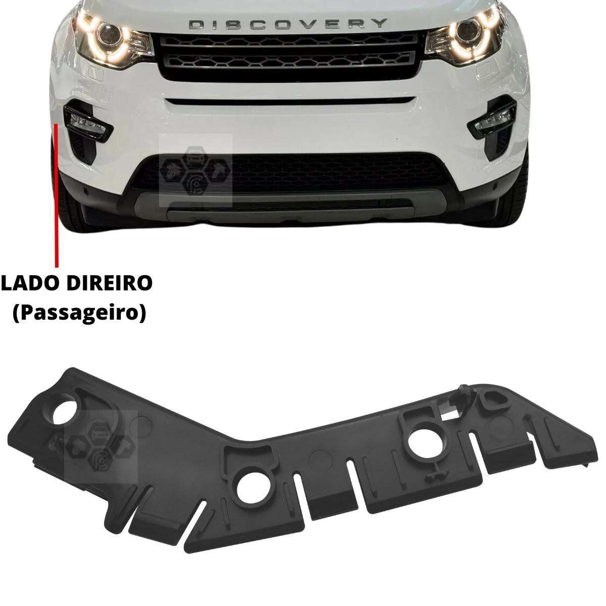 Guia Suporte Garra Parachoque Dianteiro Para Discovery Lado Passageiro ...
