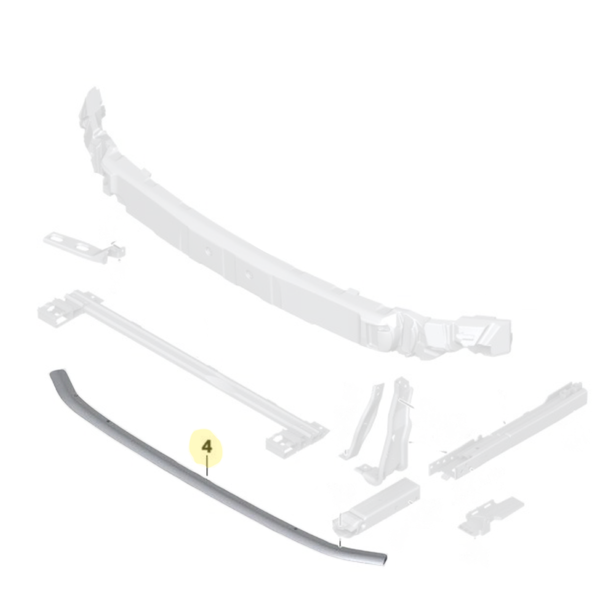 Suporte Travessa Alumínio Inferior Parachoque Dianteiro Para BMW X1 ...