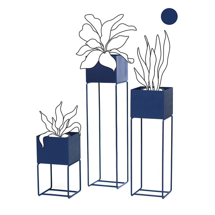Trio Cachepot para Plantas - Os Ferreiros - Serralheria HandMade