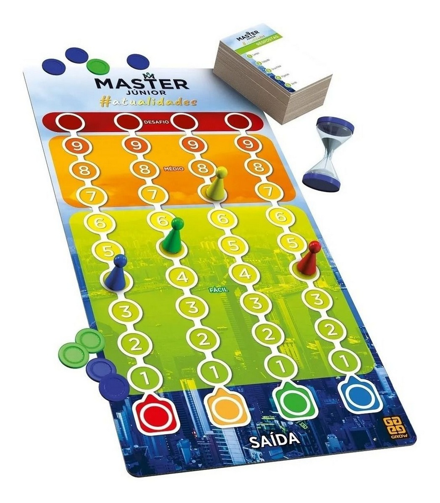 Jogo Master Júnior Atualidades 03756 Grow - Game1 - Esportes & Diversão