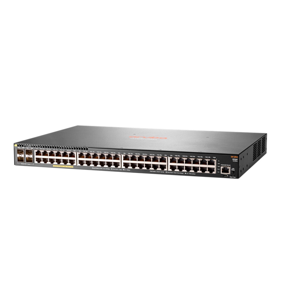 Switch HPE Aruba 2930F 48G PoE + 4SFP+ (370W) JL256A I - CODEPRINT