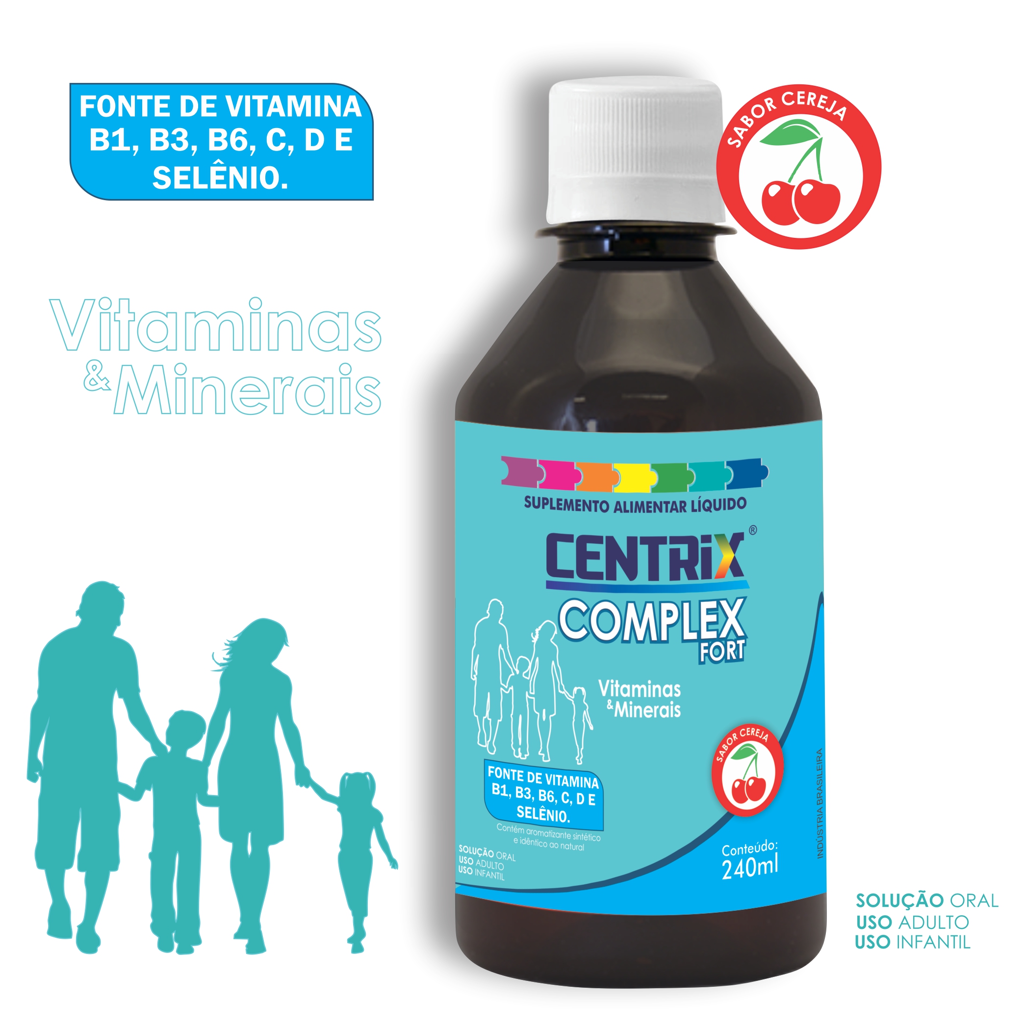 CENTRIX COMPLEX FORT LIQ SABOR CEREJA - Centrix Vitaminas