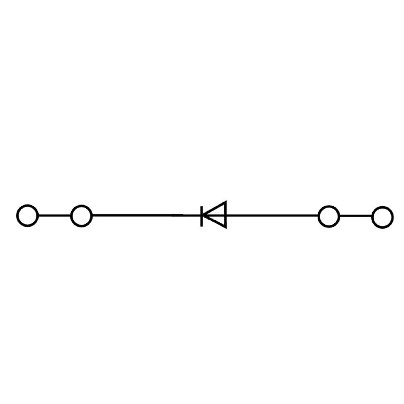 WEIDMÜLLER ZDU 2.5/2X2AN/D- – Conector de Passagem 2,5 mm² com Diodo ...