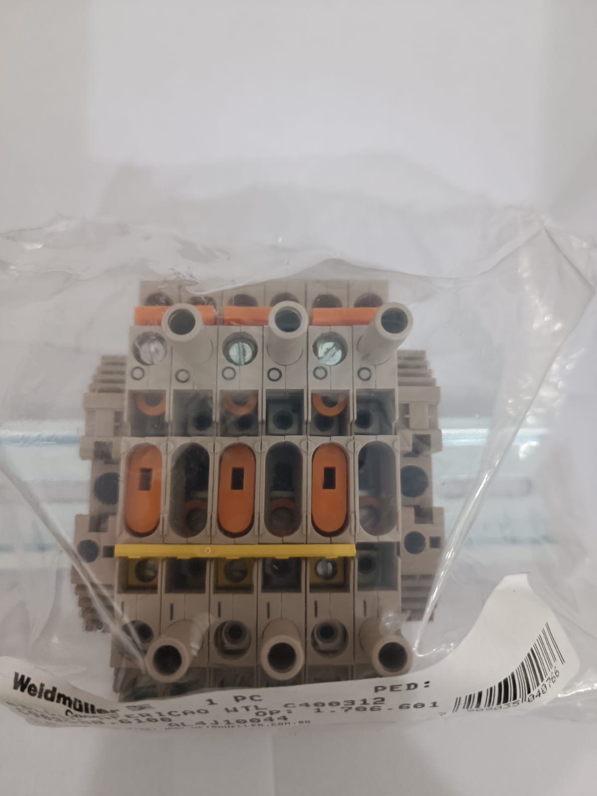 WEIDMÜLLER WTL 6/3 C/N C400312 – Bloco de Aferição para 3 TCs com ...