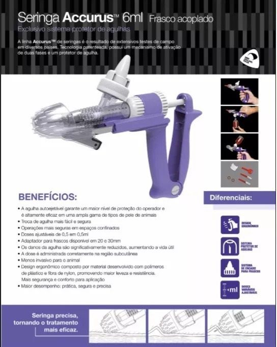 Seringa Accurus 6 Ml Frasco Acoplado - Simcro - Completa Tecnologia ...