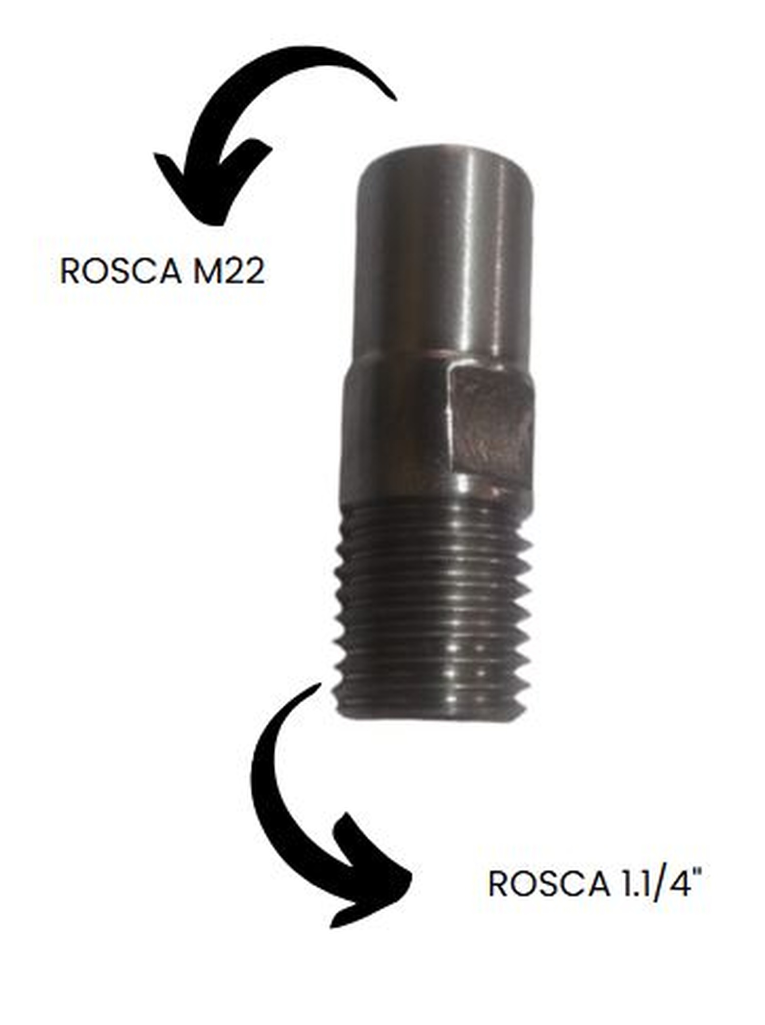 Adaptador Para Coroa Diamantada Rosca M22 Para Rosca 1.1/4 - FEFO ...