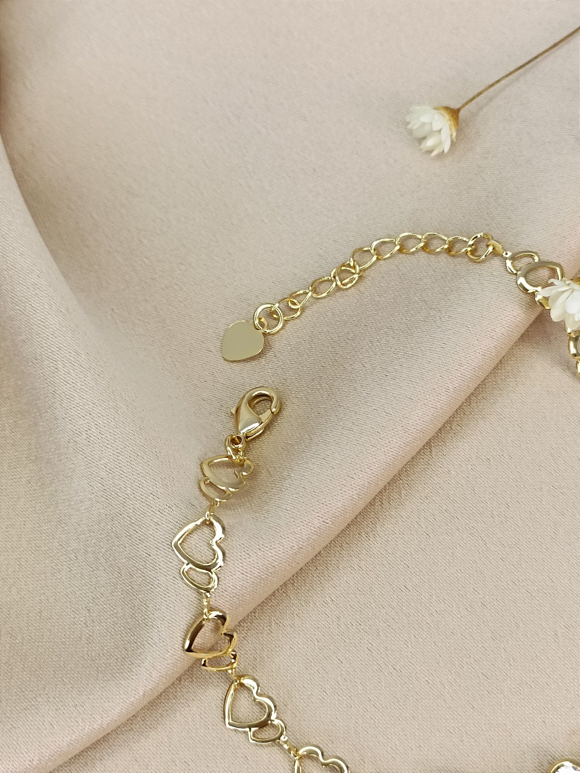 Pulseira Coração com Ponto de Luz - Semijoia 18k - MP504-560 - M6 JOIAS ...