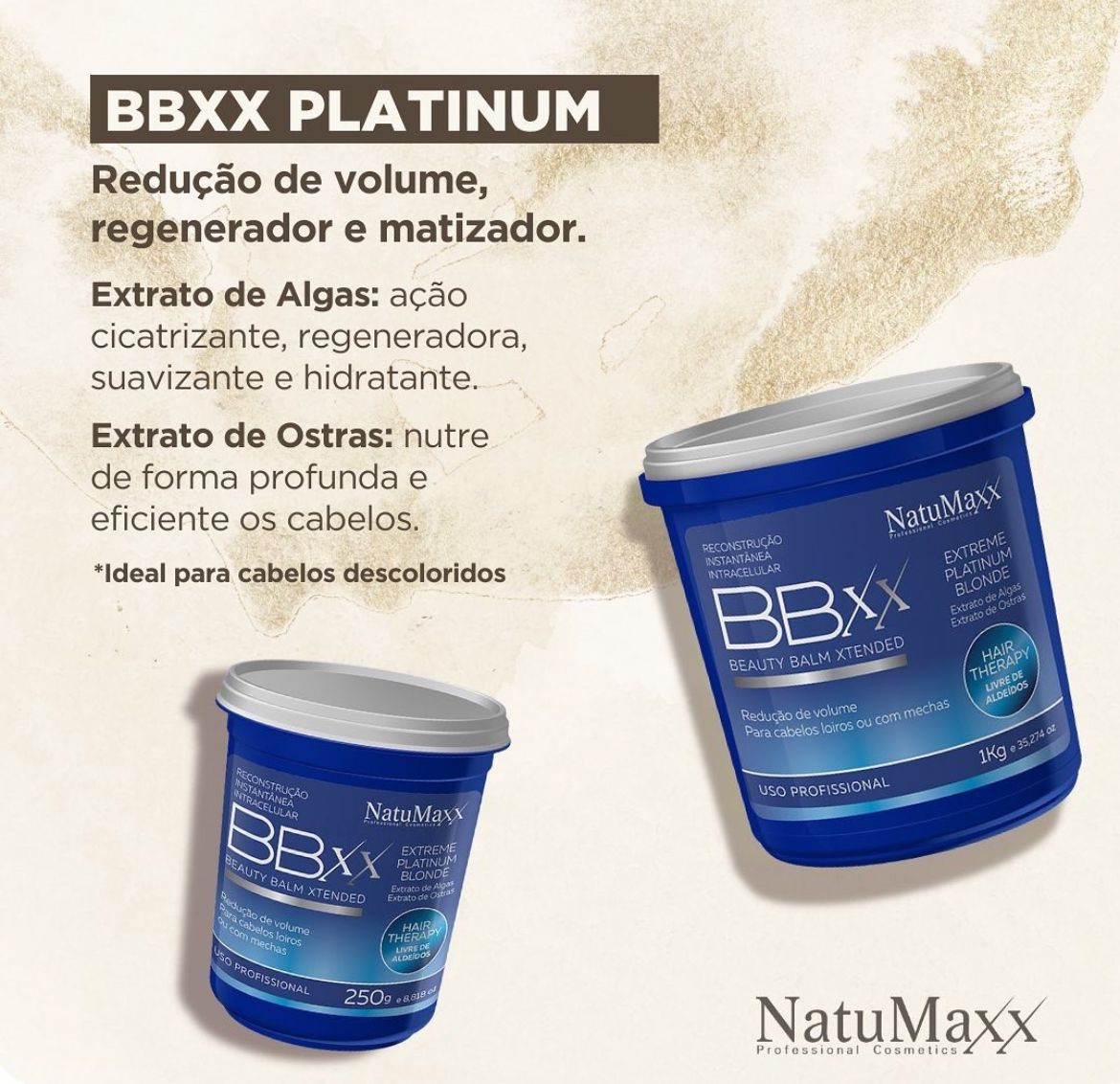 Bbxx btx Platinum Natumaxx 250g - Mundi Cosmeticos