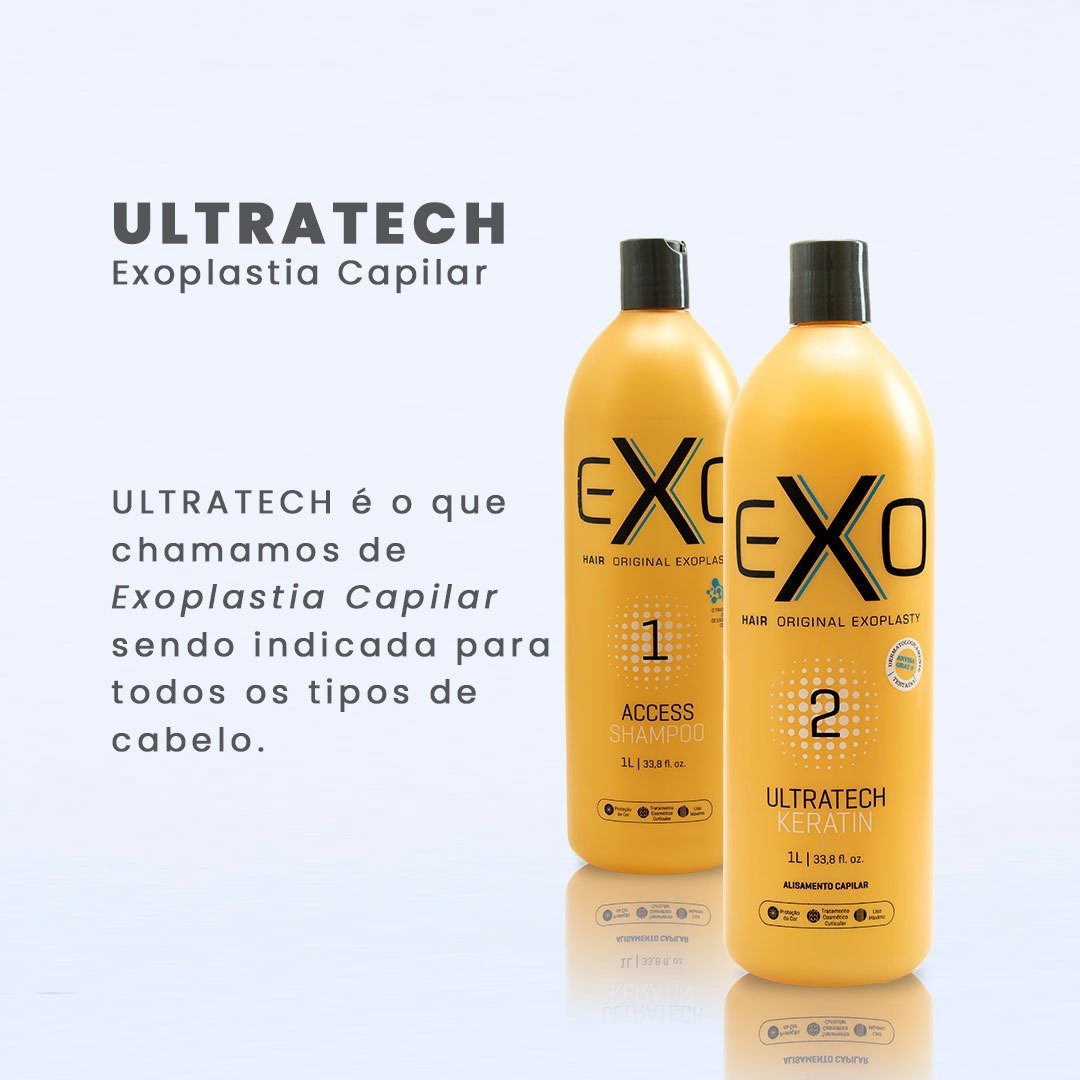 Exo Hair Alisamento Exoplastia Capilar 2x1000ML - Mundi Cosmeticos