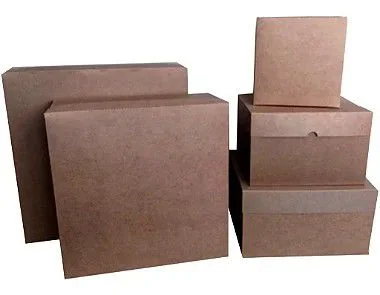 Caixa 29x29x10 0105 Kraft 420g - com tampa Kraft - Cod 1196 - MC ...