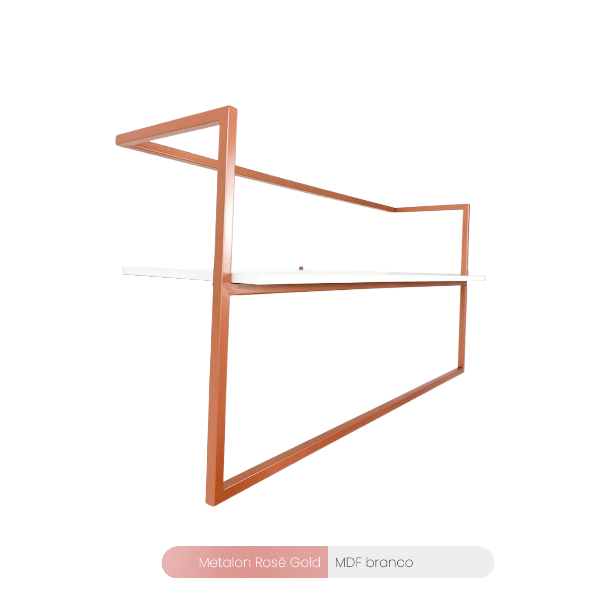 Arara de Parede com Prateleira - Paris TY 150cm - Metalon Premium ...