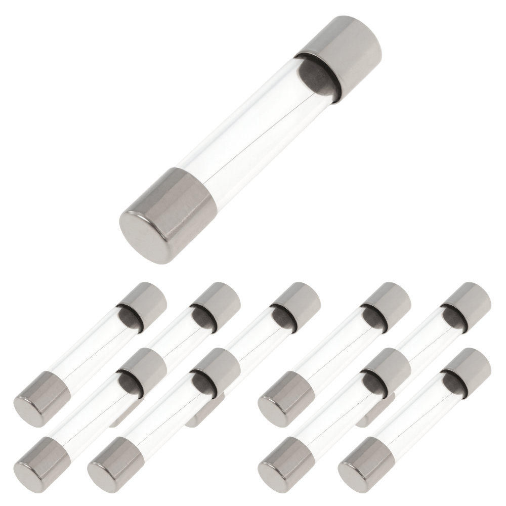 KIT 10 FUSIVEL VIDRO GRANDE 10A - Elétrica Suzuki