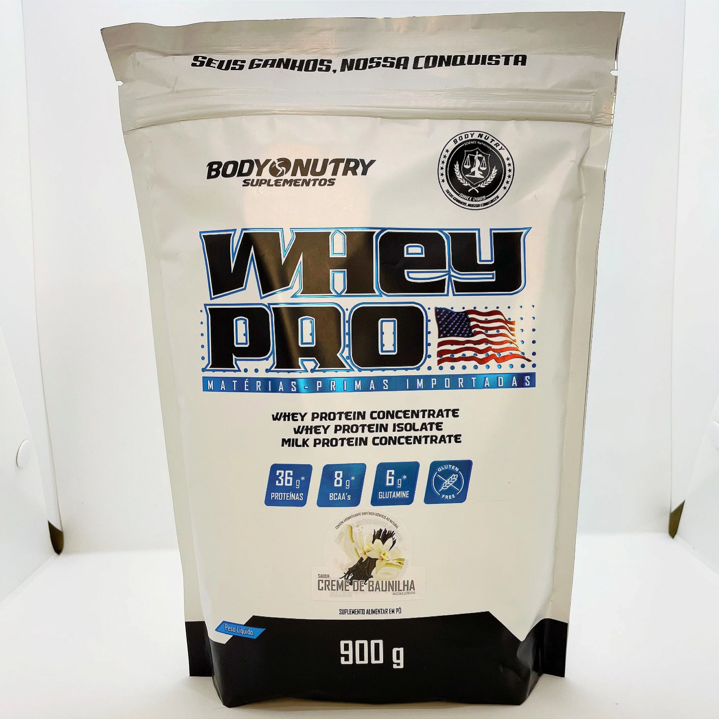 Whey Pro 36g de Proteina Body Nutry Pacote 900g - Ganho de Massa Muscular, Hiper - FITSTORE ...