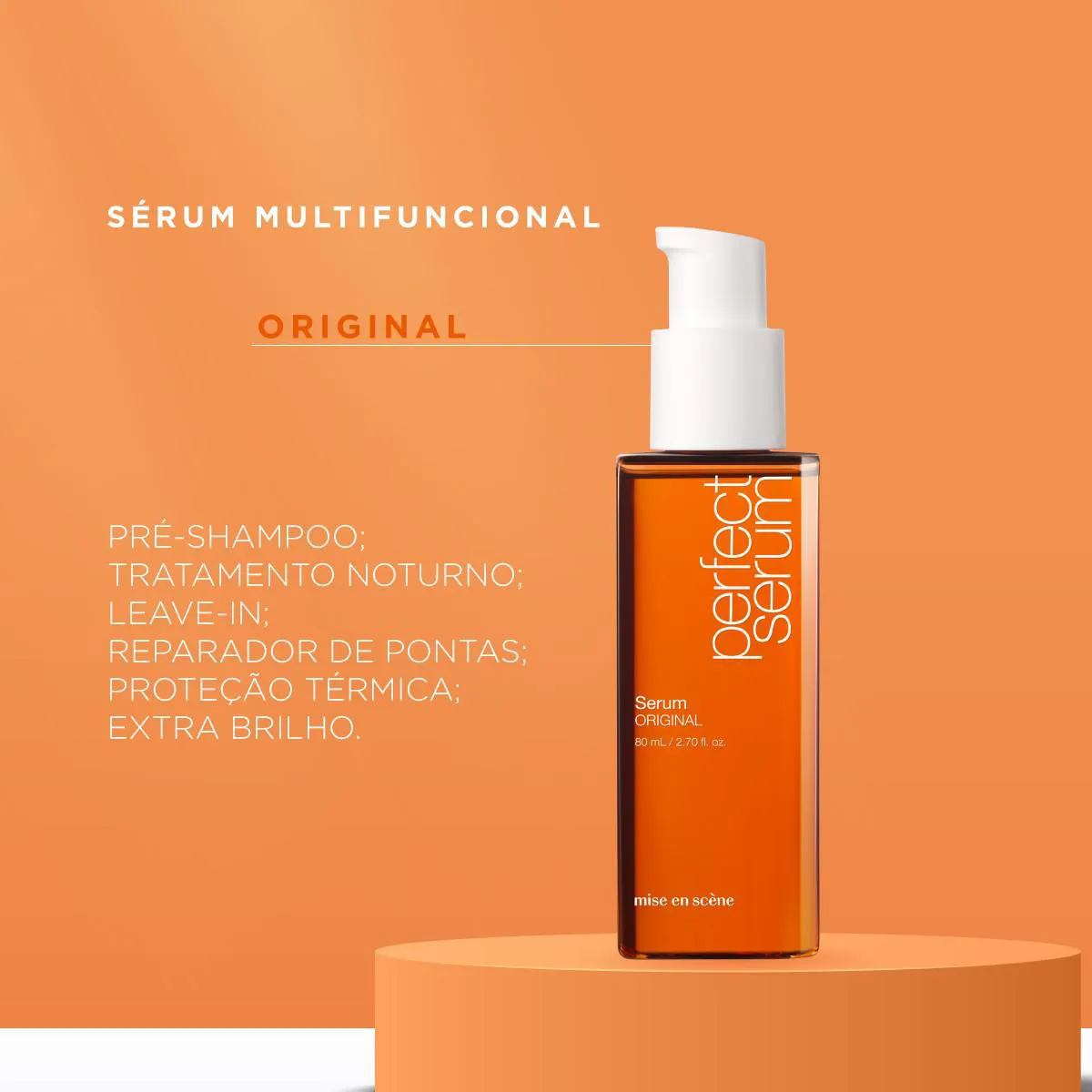 Mise en Scène Sérum Capilar Perfect Sérum 80mL - Plena Cosméticos