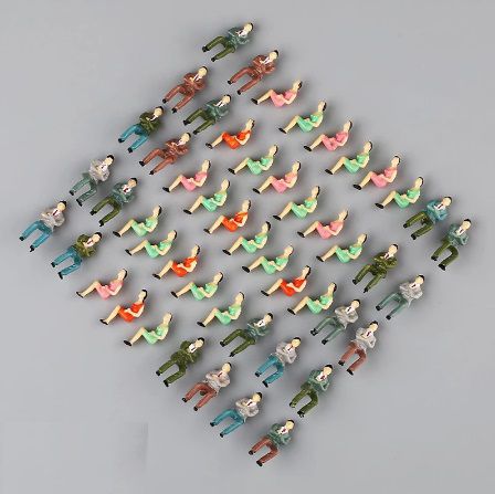 mini humanos, gente miniatura, vovotoy brinquedos, bonequinhos ...