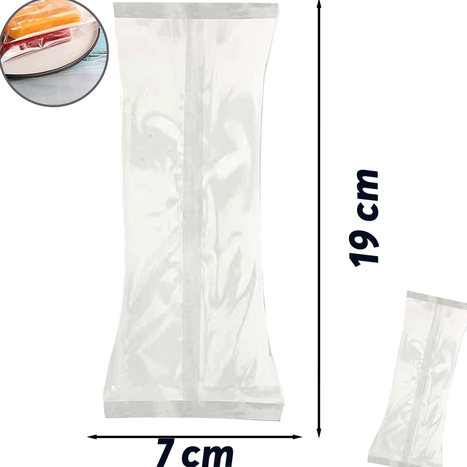 Saco BOPP Transparente para Picolé - Biz Embalagens