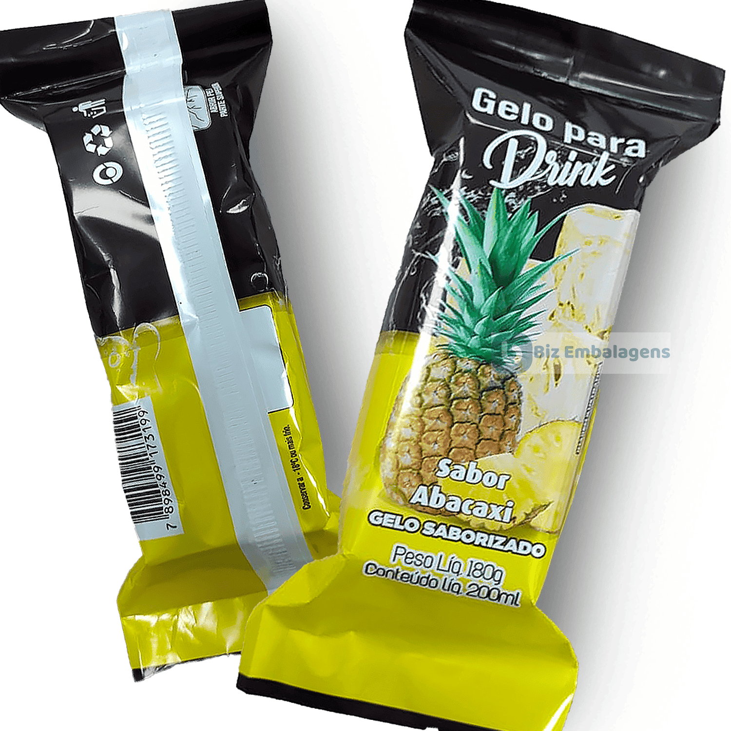 Embalagem BOPP Perola para Gelo Saborizado - Sabores - Biz Embalagens