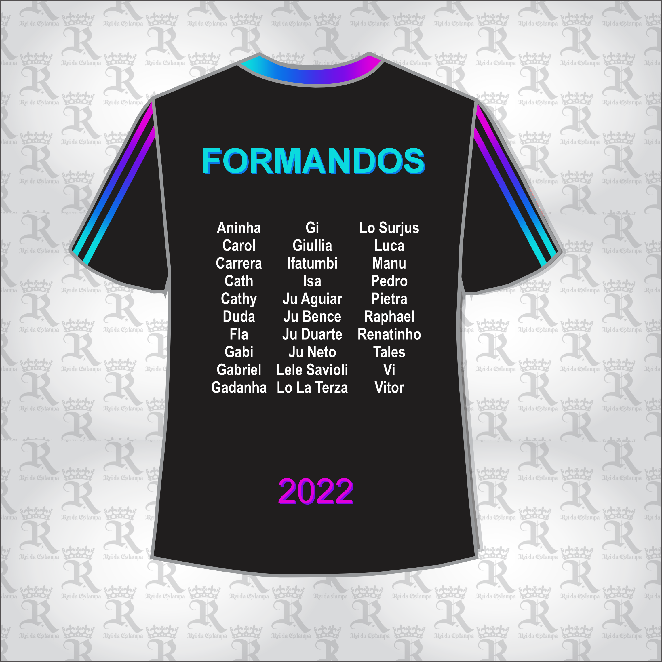 Camisetas de Formandos Personalizadas - Rei da Estampa®
