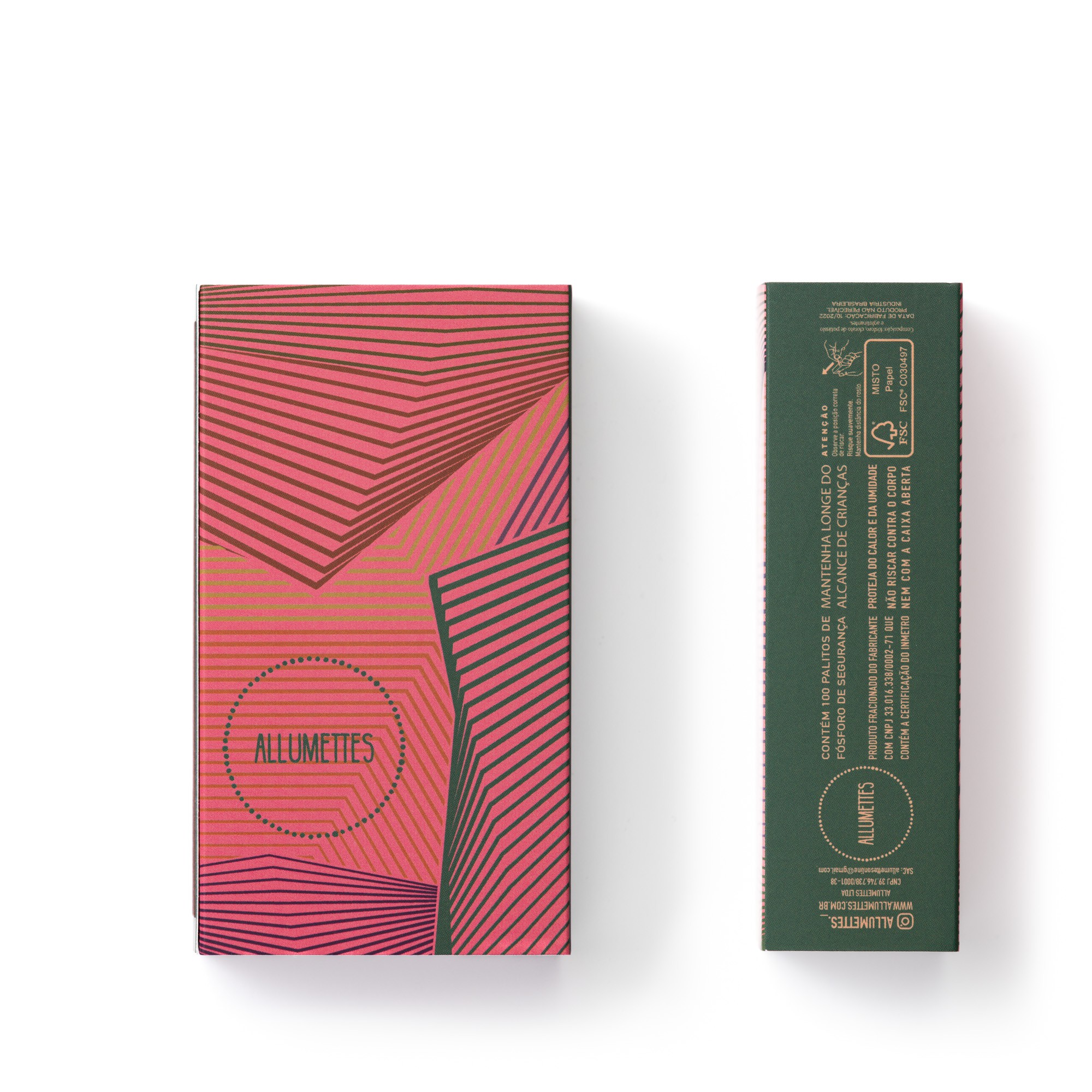CAIXA OPTIC PINK ALLUMETTES - Allumettes
