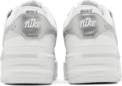 NIKE AIR FORCE 1 SHADOW ' WHITE METALLIC SILVER ' - Os melhores ...