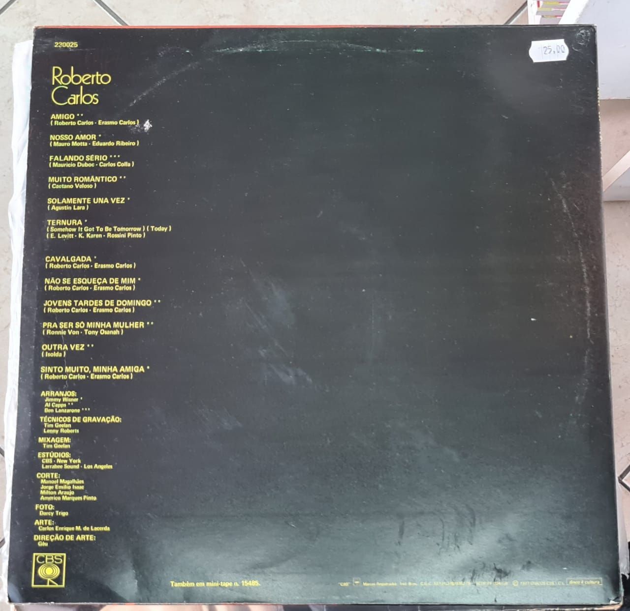 Disco de Vinil Roberto Carlos 1977 Interprete Roberto Carlos (1977 ...