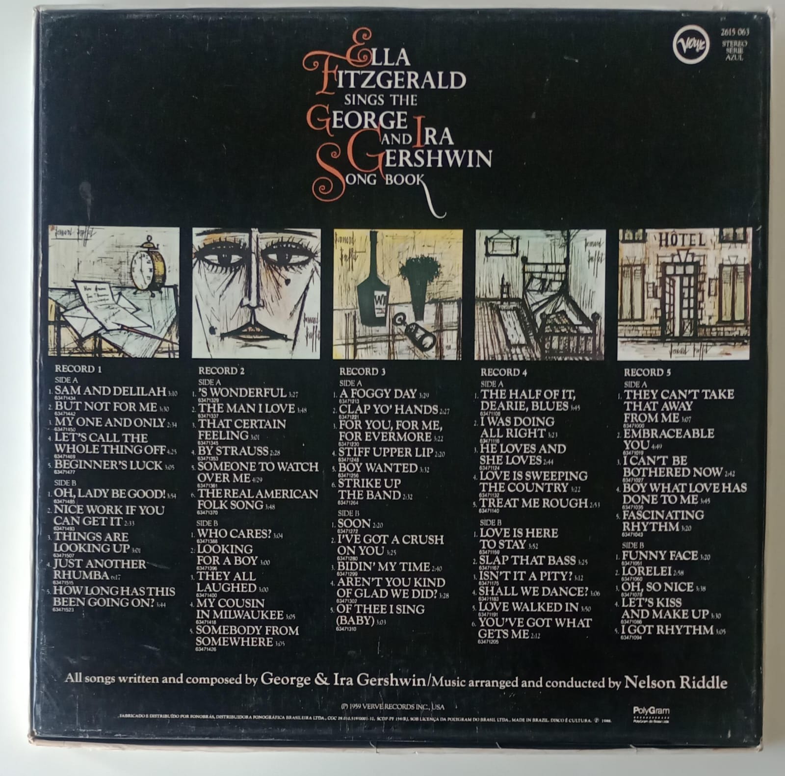 Disco de Vinil (5 Lps) Gershwin Songbook Interprete Ella Fitzgerald ...