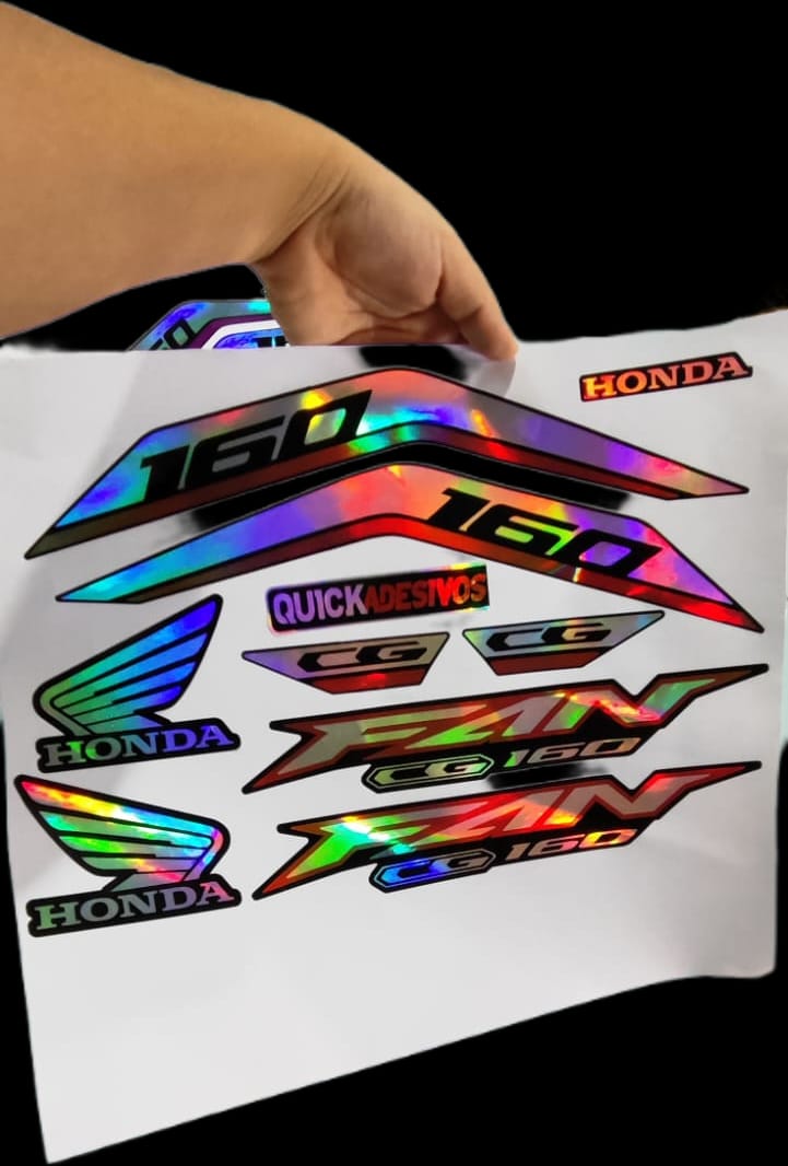 ADESIVO HOLOGRÁFICO FAN 160 CORES - QUICK ADESIVOS
