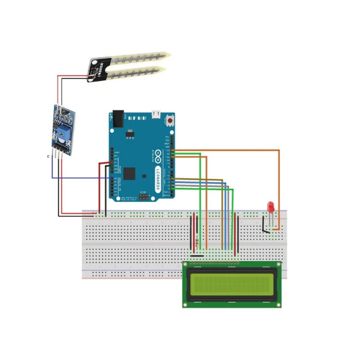 Sensor De Umidade Do Solo - Higrômetro Para Arduino - TCJ ELETRÔNICA