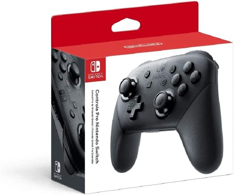 Controle Nintendo Switch Pro Controller Preto - Switch - Loja Multigames