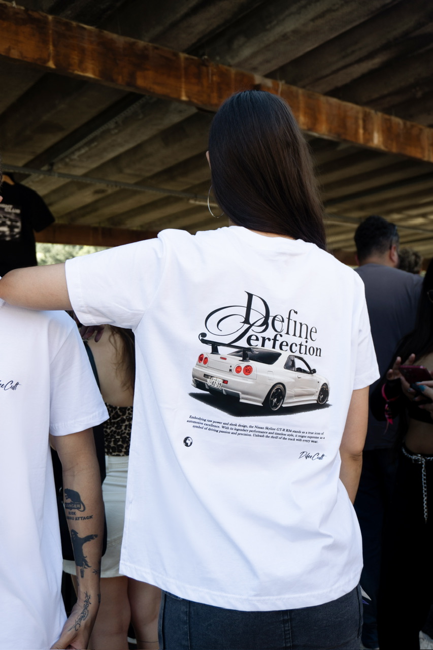 Camiseta GTR R34 Branca - Difee Cult