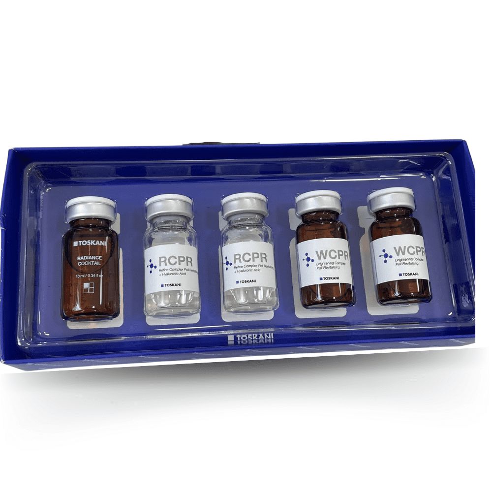 Toskani Meso Starter Kit Radiance Intimate Cx C/ 2 Amp Radiance 10ml + 2 Amp WCPR 5ml + 1 Ampola ...