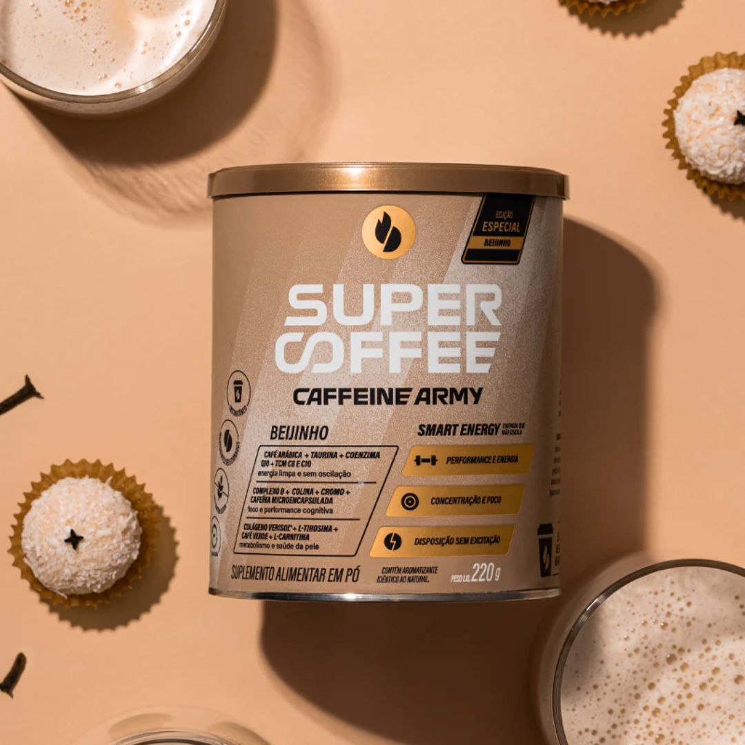 SuperCoffee 3.0 Beijinho Caffeine Army - 220g - Meu Mercado Fit