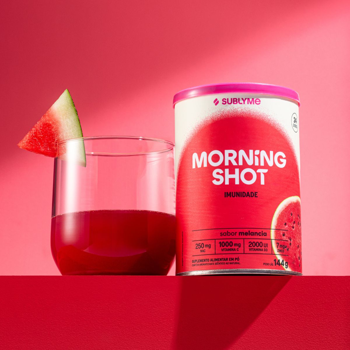 Morning Shot Sabor Melancia Sublyme - 144g - Meu Mercado Fit