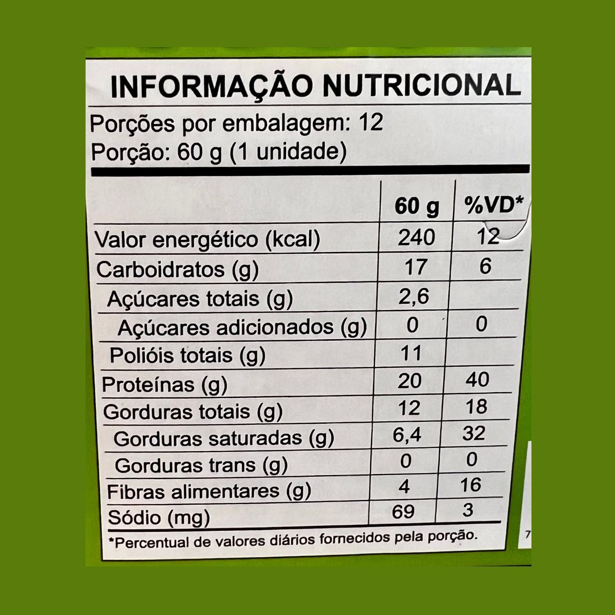Barrinha de Proteína Bold Bar Pistache Zero Açúcar - Caixa 12 unidades ...