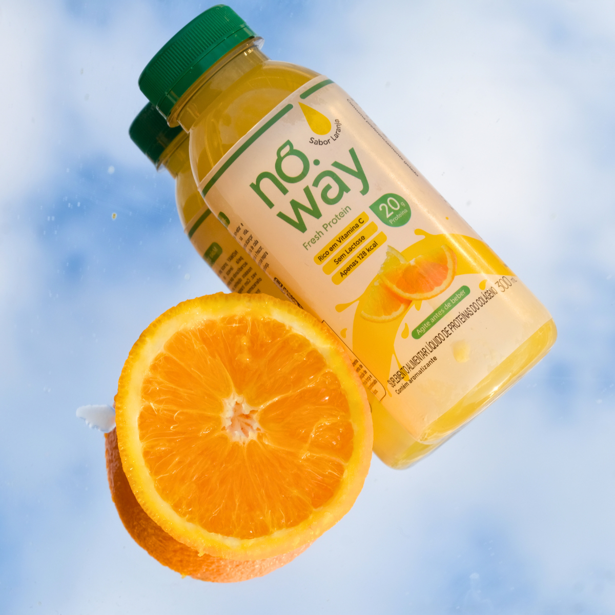 Noway Suco de Laranja 20g de Proteína Sem Açúcar - 300ml - Meu Mercado Fit