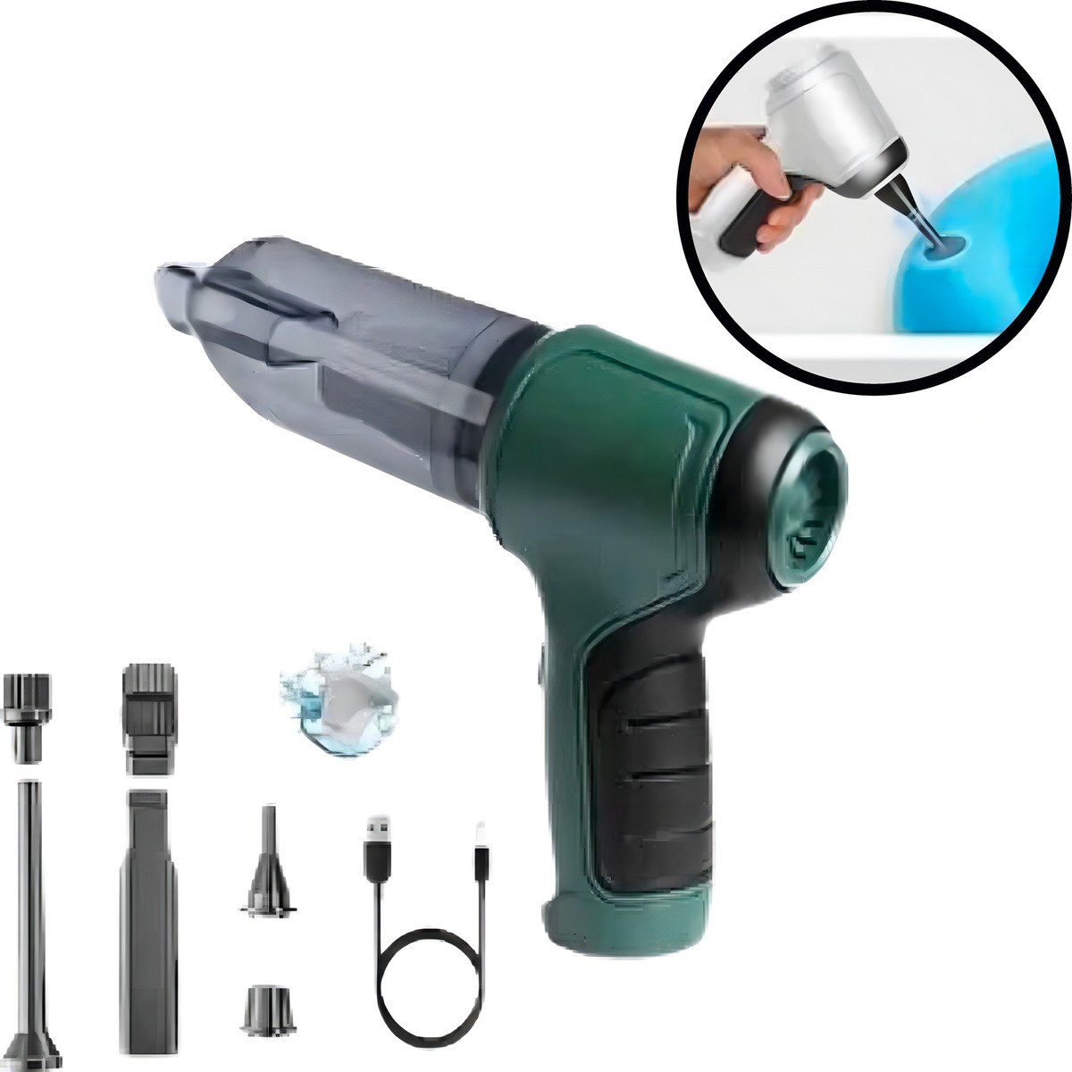 Mini Soprador Aspirador De Pó 3 em 1 Usb Portatil - Fornece Já ...