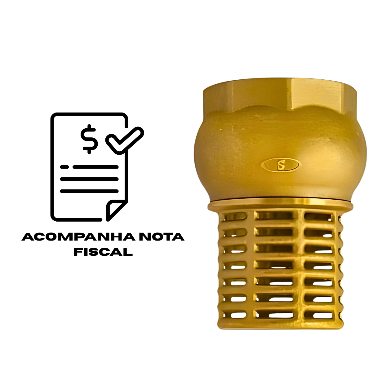 Válvula de Pé c/ Crivo 2.1/2" - Máxima - Produtos de Prevenção e ...