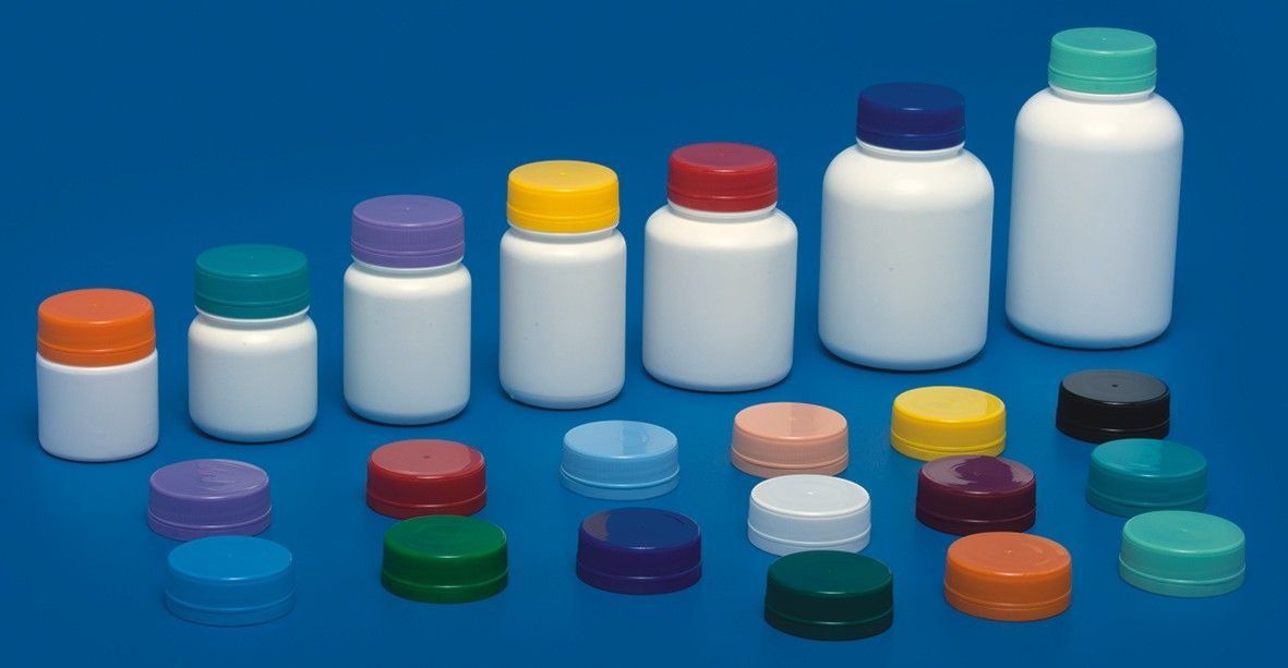 Pote Plástico para cápsula 180 ml Rosca Lacre - RN Embalagens