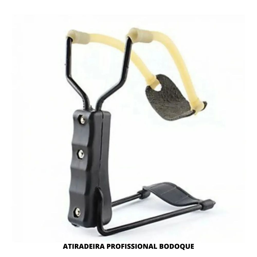 Estilingue Atiradeira Bodoque Profissional Com Apoio AZPR ...
