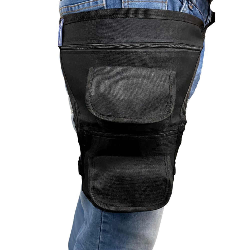 Pochete de Perna Tatica Caça Pesca Camping Preta Summer - Distribuidora ...