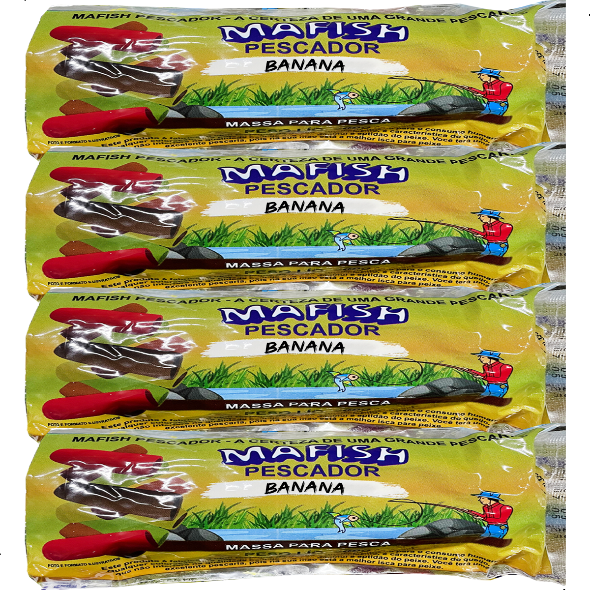 10pçs Massa Mafish Pescador 200g Fedidinha Escolha os Sabores atacado ...
