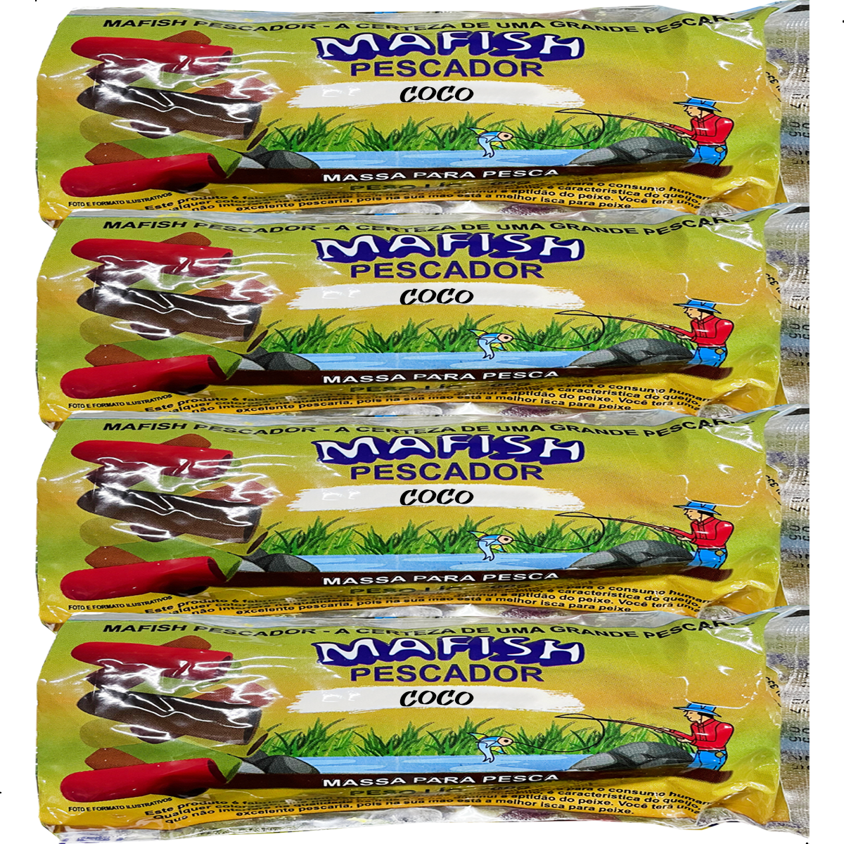 10pçs Massa Mafish Pescador 200g Fedidinha Escolha os Sabores atacado ...