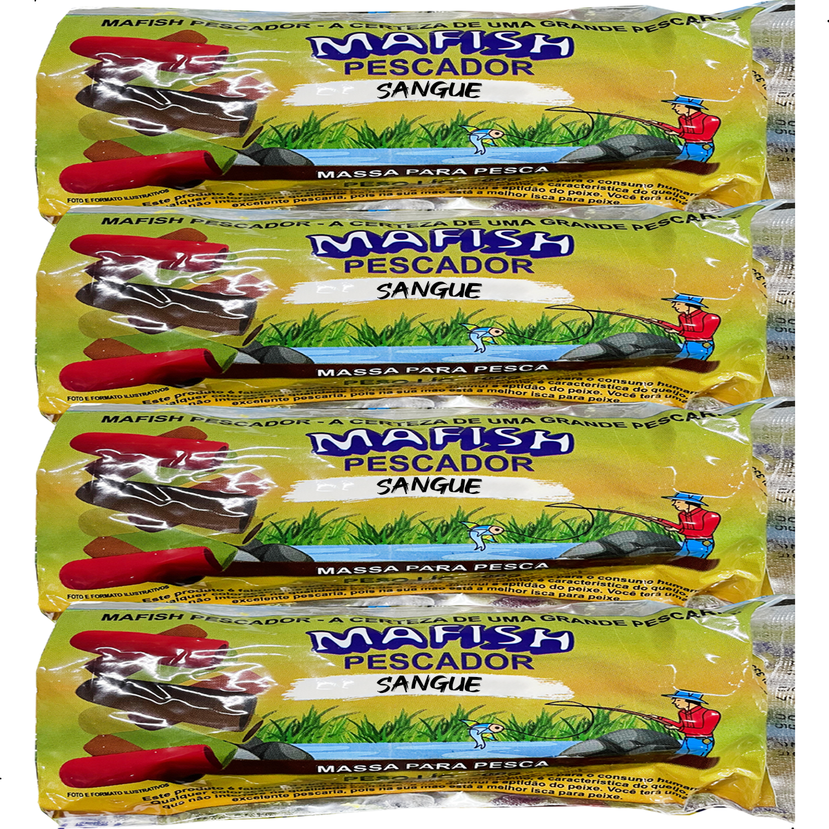 10pçs Massa Mafish Pescador 200g Fedidinha Escolha os Sabores atacado ...