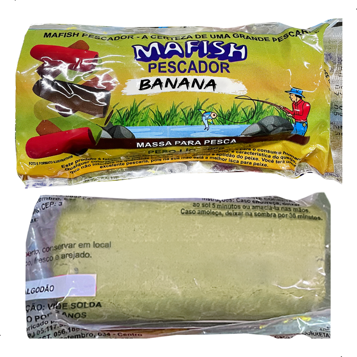 10pçs Massa Mafish Pescador 200g Fedidinha Escolha os Sabores atacado ...