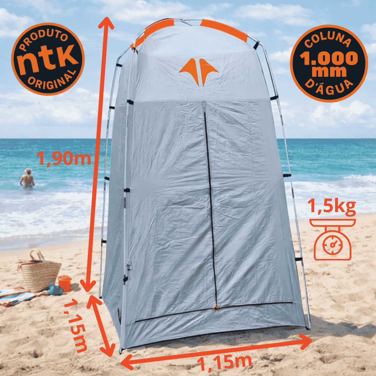 Barraca Trocador Banheiro Portatil Camping Pampa NTK - Atacado ...