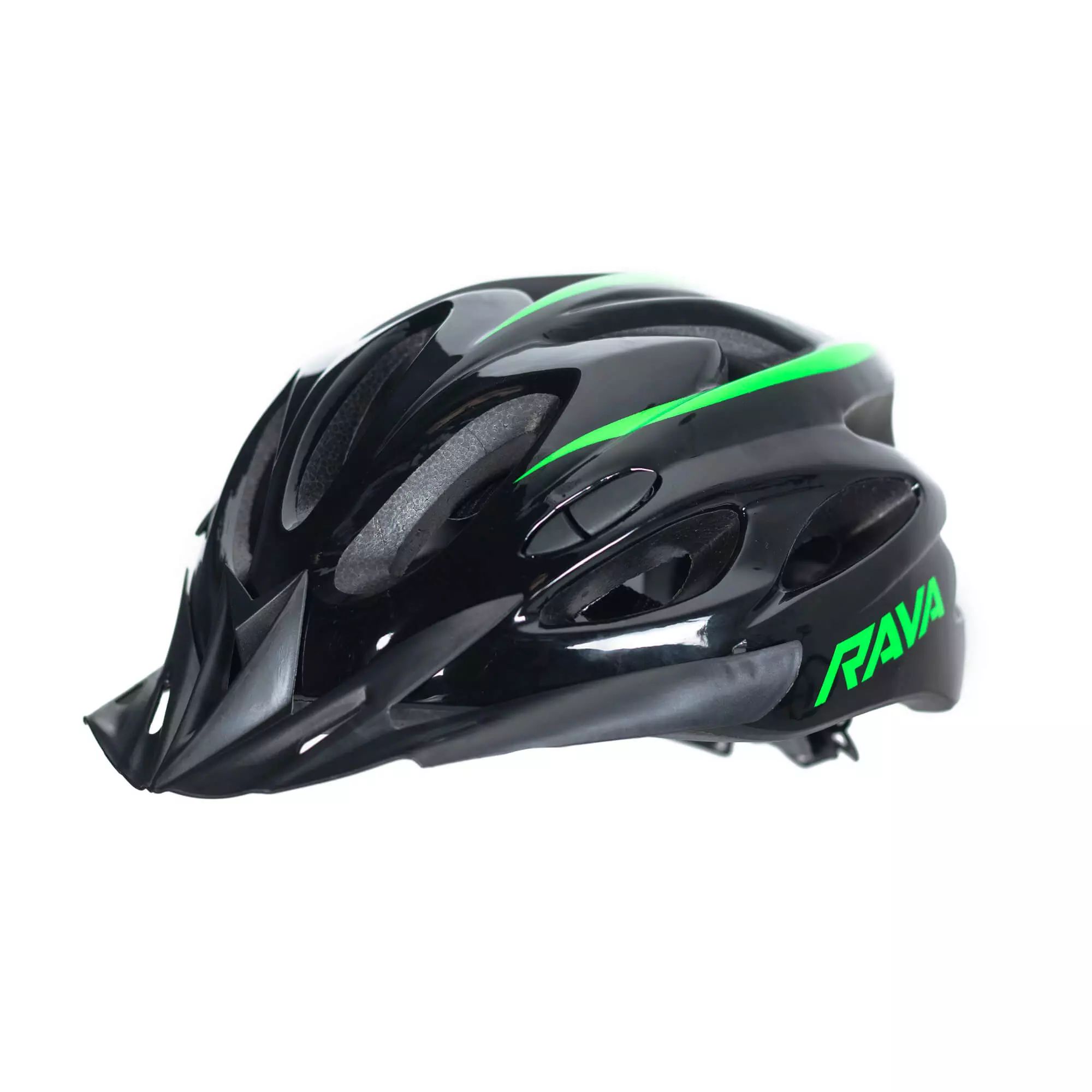 Capacete Rava Space New Preto/Verde - CicleVest - Roupas para Ciclismo ...