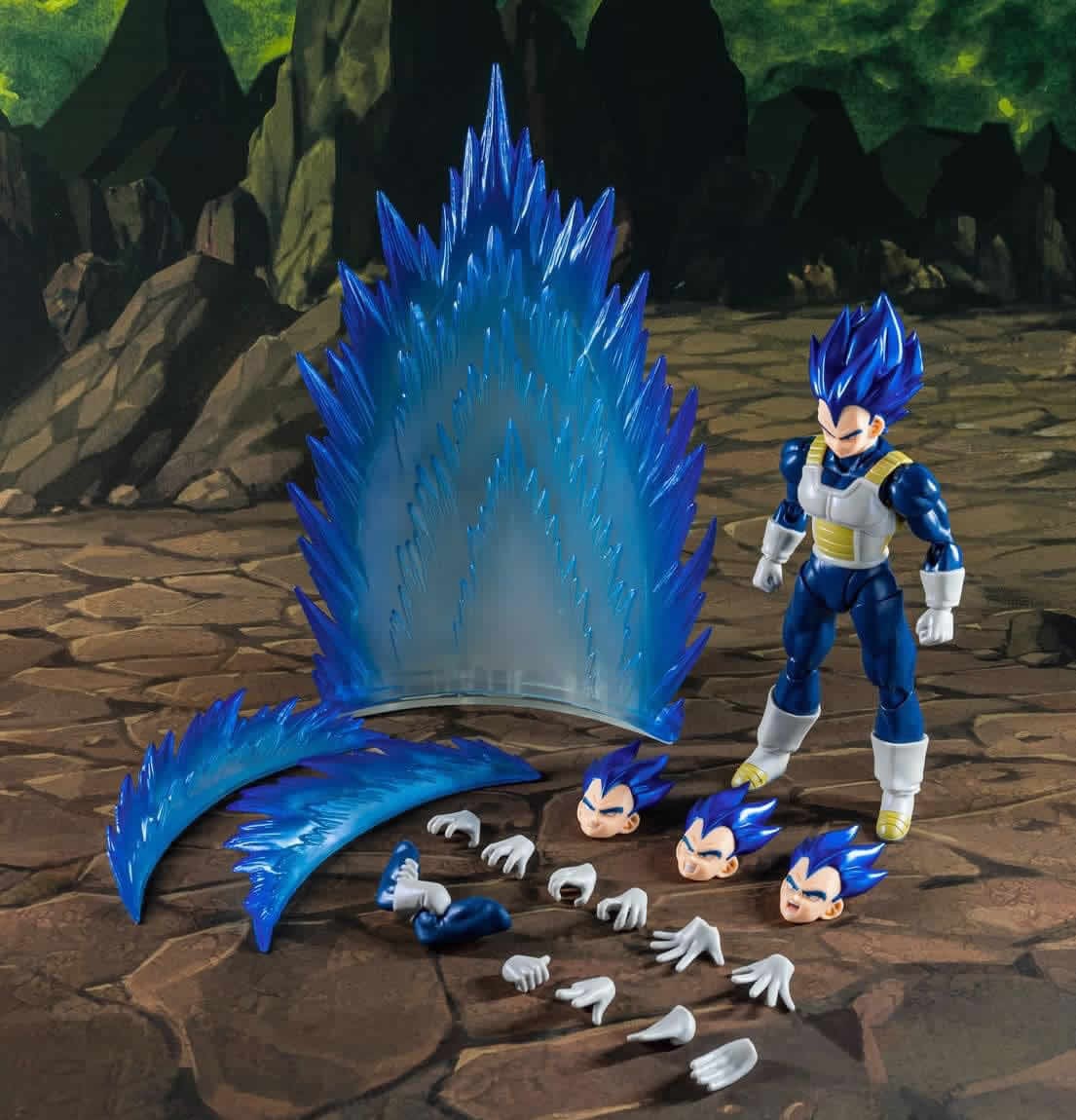 Vegeta God Blue & Aura Effect Demoniacal Fit - Blister Toys - Action ...